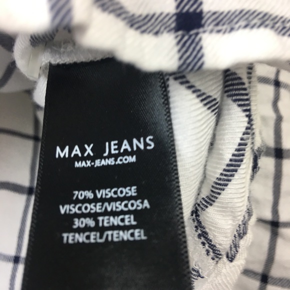 Max Jeans | Tops | Max Jeans Flannel Blouse Large | Poshmark